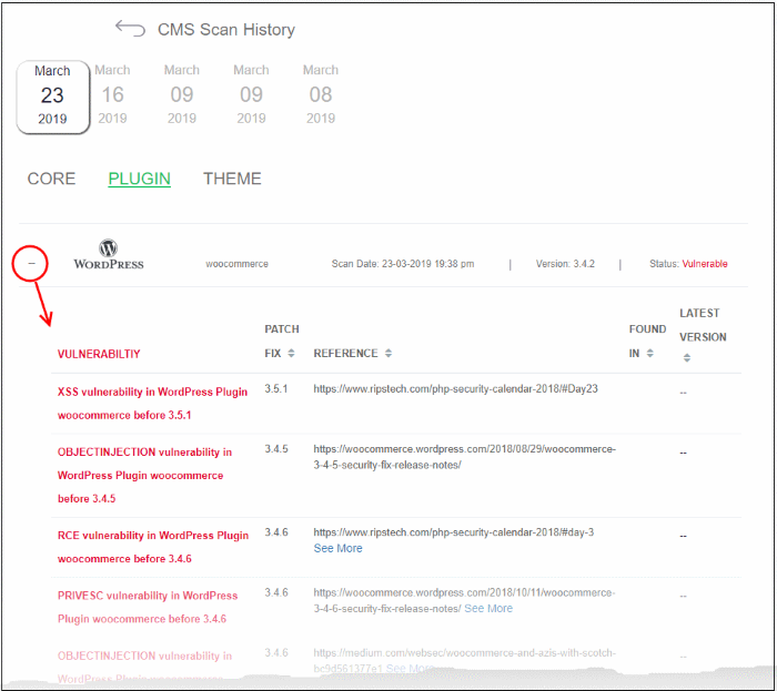 CMS Vulnerability Scans, Content Management System Scanner | COMODO cWatch Web Security